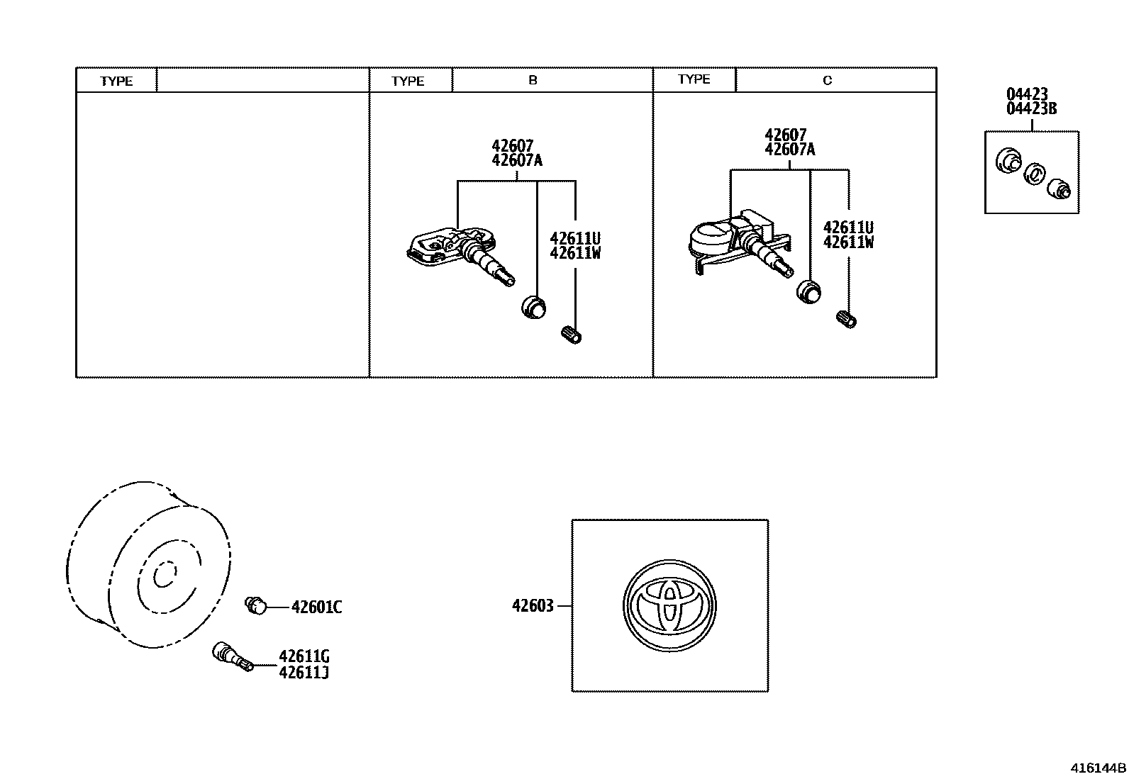 Mkena online auto parts store Toyota - 04423-0E010 - 044230E010 - طقم ...